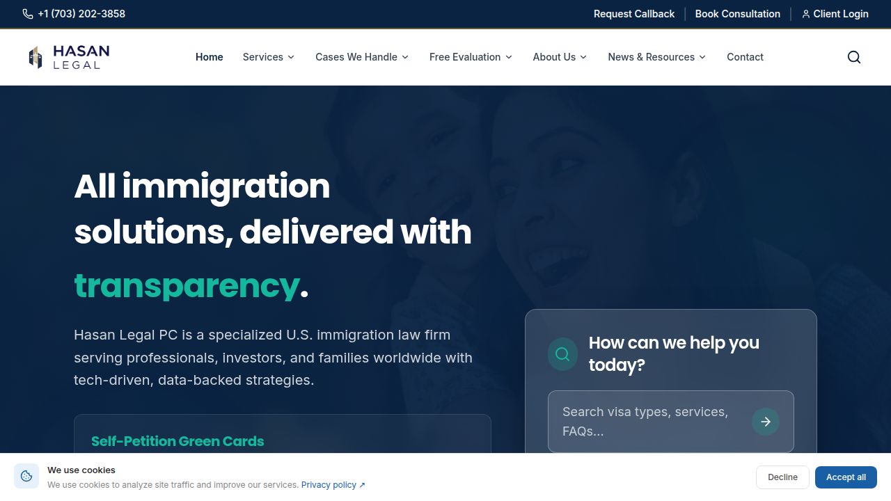 Immigration Attorney in Arlington, VA | Hasan Legal PC